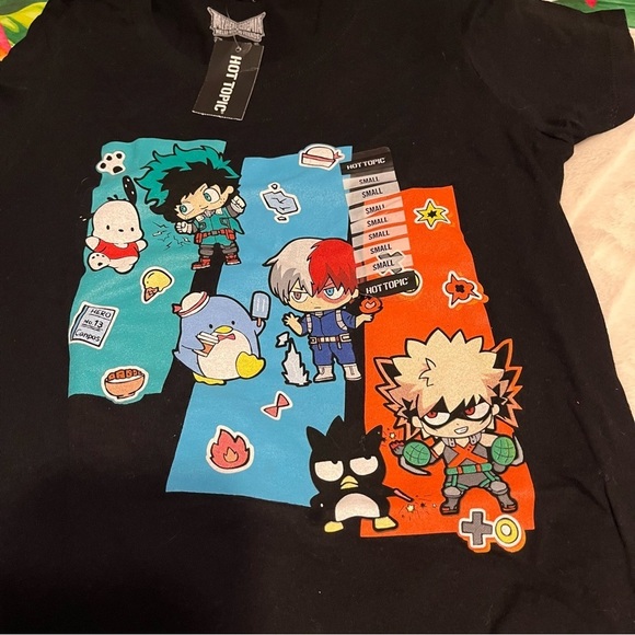 Hot Topic | Tops | Nwt My Hero Academia Hello Kitty Friends Anime Small ...